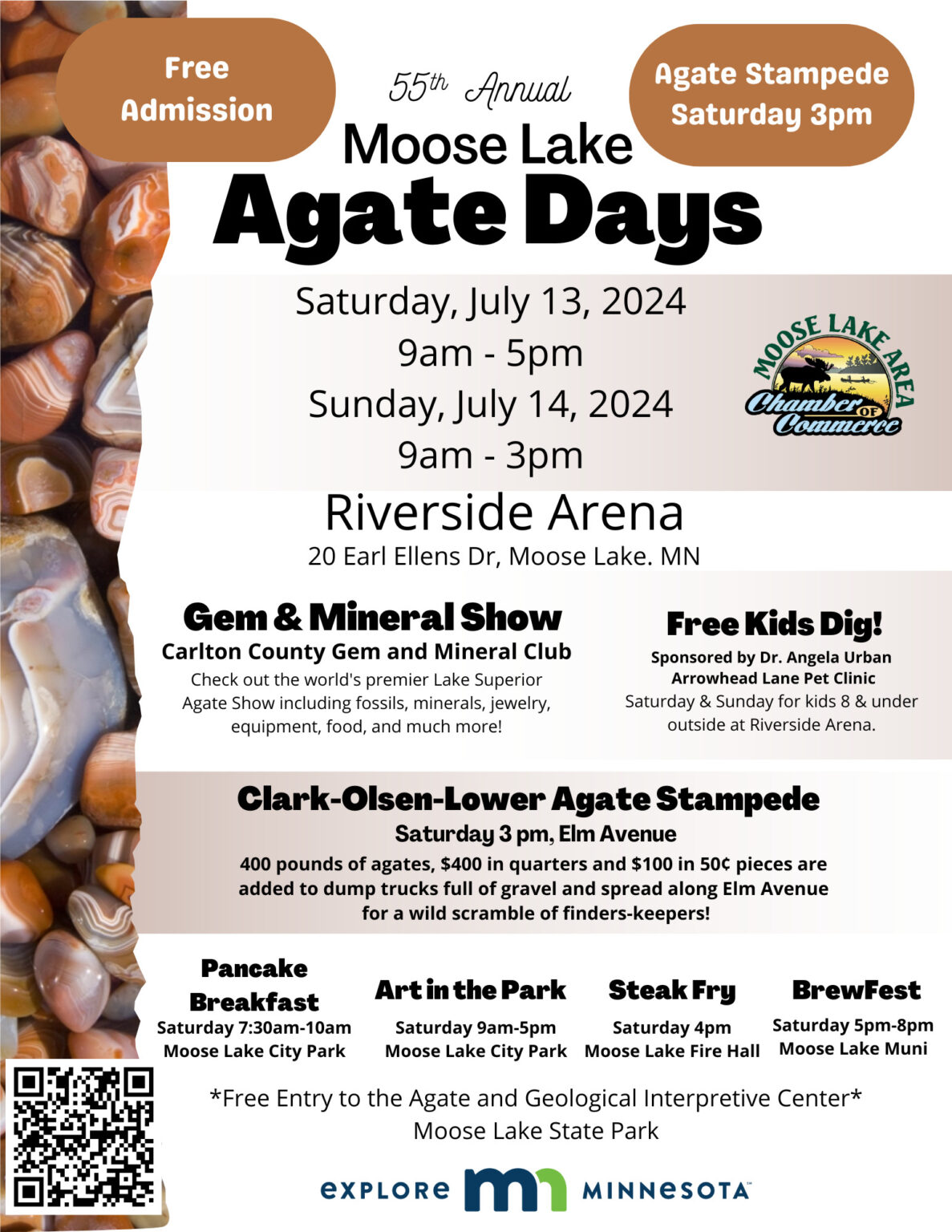 Agate Days & Art in the Park - Moose Lake Area Chamber of Commerce